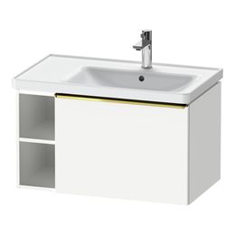 Duravit Waschtischunterschrank D-Neo 78,4x45,2cm, 1 A, B re, gol pol/wei&szlig; ma (DE4257034180000)