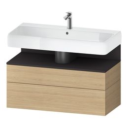 Duravit Waschtischunterschrank Qatego 99x47x59cm, gra m/E N, 1 Kast, 1 Ausz. (QA4395080300000)