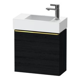 Duravit Waschtischunterschrank D-Neo 48,4x22,2x44cm, 1 T&uuml;r, An L, g pol/Ei sw (DE4219L34160000)