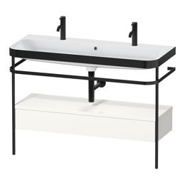 Duravit M&ouml;belwaschtisch-Kombi Happy D.2 Plus 117,5x49cm, m 1 HL, Konsole, we hgl (HP4764O22220000)
