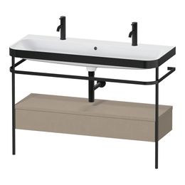 Duravit M&ouml;belwaschtisch-Kombi Happy D.2 Plus 117,5x49cm, m 1 HL, Konsole, leinen (HP4764O75750000)