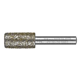 Pferd TOOLS Diamant-Schleifstift Zyl. &Oslash;16,0mm Schaft&Oslash;8 mm D852 (sehr grob) zum Ausschleifen von Nuten (36015019)
