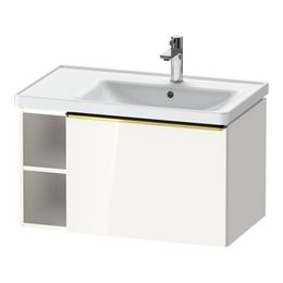 Duravit Waschtischunterschrank D-Neo 78,4x45,2cm, 1 A, B re, gol pol/wei&szlig; hgl (DE4257034220000)