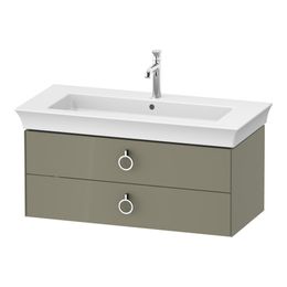 Duravit Waschtischunterschrank o. ES White Tulip 41x98,4x45,8cm, 2 SBK m G, steingrau hgl (WT43520H2H20010)