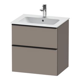 Duravit Waschtischunterschrank D-Neo 61x46,2cm, sw/Bas ma, 1 Schubk., 1 Ausz. (DE43610BD430000)