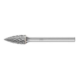 Pferd TOOLS Hartmetall Fr&auml;sstift Spitzbogen SPG &Oslash; 06x13 mm Schaft-&Oslash; 3 mm Z3P universal mittel kreuzverzahnt (21222783)