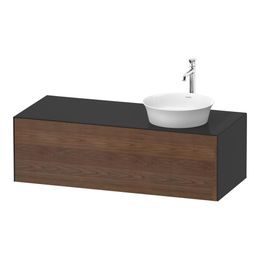 Duravit Waschtischunterschrank White Tulip 130x55cm, 1 AZ, 1 Pl, B r, US N gra hgl (WT4977R77H1)