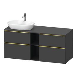 Duravit Waschtischunterschrank D-Neo 140x55cm, 2 SBK, 2 A, B L, g pol/gra ma (DE4970L34490000)