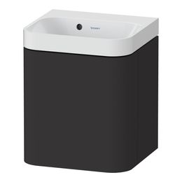 Duravit M&ouml;belwaschtisch Happy D.2 Plus 40x36cm, 1 T, An re, o. HL, graph matt (HP4344N80800000)