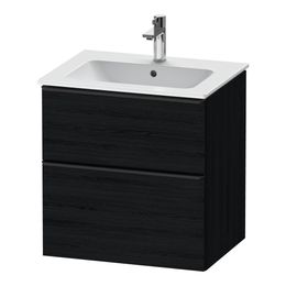 Duravit Waschtischunterschrank D-Neo 61x46,2cm, sw/Ei sw, 1 Schubk., 1 Ausz. (DE43610BD160000)