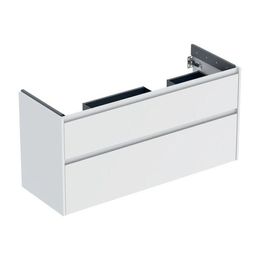 Geberit Renova Plan Unterschrank 504033001 2 Schubladen, Breite 124,5cm, Korpus/Front wei&szlig; / lackiert seidenmatt