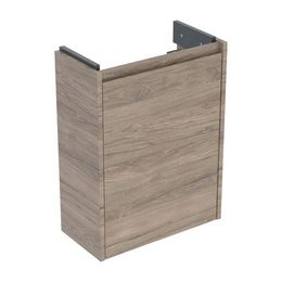 Geberit Renova Compact Waschtisch-Unterschrank 504082JR1 1 T&uuml;r, Korpus/Front Nussbaum / Melamin Holzstruktur, Breite 45,7 cm