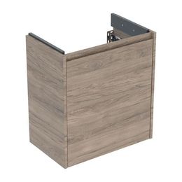Geberit Renova Compact Waschtisch-Unterschrank 504084JR1 1 T&uuml;r, Korpus/Front Nussbaum / Melamin Holzstruktur, Breite 55 cm