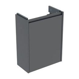 Geberit Renova Compact Waschtisch-Unterschrank 504082JK1 1 T&uuml;r, Korpus/Front lava / lackiert seidenmatt, Breite 45,7 cm