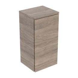 Geberit Renova Plan Seitenschrank 504043JR1 1 T&uuml;r, Anschlag links/rechts, Breite 33cm, Korpus/Front Nussbaum / Melamin Holzstruktur