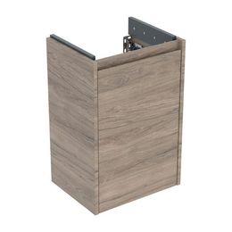 Geberit Renova Plan Unterschrank 504021JR1 40 x 60,6 x 20,3 cm, Korpus/Front Nussbaum / Melamin Holzstruktur, 1 T&uuml;r
