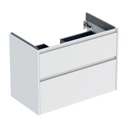 Geberit Renova Plan Waschtisch-Unterschrank 504031001 2 Schubladen, Korpus/Front wei&szlig; / lackiert seidenmatt, Breite 84,6 cm