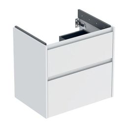 Geberit Renova Plan Waschtisch-Unterschrank 504028001 2 Schubladen, Korpus/Front wei&szlig; / lackiert seidenmatt, Breite 64,4 cm