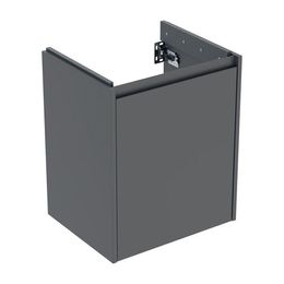Geberit Renova Plan Waschtisch-Unterschrank 504023JK1 Korpus/Front lava / lackiert seidenmatt, Breite 50,4 cm, 1 T&uuml;r