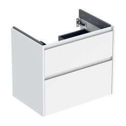 Geberit Renova Plan Waschtisch-Unterschrank 504029011 2 Schubladen, Korpus/Front wei&szlig; / lackiert seidenglanz, Breite 69,3 cm