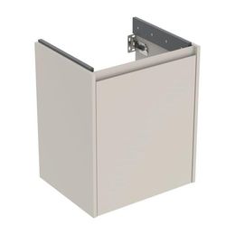 Geberit Renova Plan Waschtisch-Unterschrank 504023DB1 Korpus/Front sandgrau / lackiert seidenmatt, Breite 50,4 cm, 1 T&uuml;r