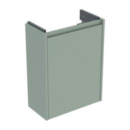 Geberit Renova Compact Waschtisch-Unterschrank 504082IK1 1 T&uuml;r, Korpus/Front salbeigr&uuml;n / lackiert seidenmatt, Breite 45,7 cm