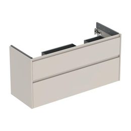 Geberit Renova Plan Unterschrank 504033DB1 2 Schubladen, Breite 124,5cm, Korpus/Front sandgrau / lackiert seidenmatt