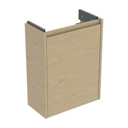 Geberit Renova Compact Waschtisch-Unterschrank 504082PS1 1 T&uuml;r, Korpus/Front Eiche natur / Melamin Holzstruktur, Breite 45,7 cm