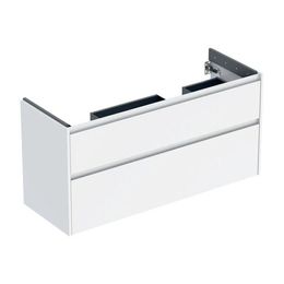Geberit Renova Plan Unterschrank 504033011 2 Schubladen, Breite 124,5cm, Korpus/Front wei&szlig; / lackiert seidenglanz