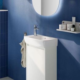 Geberit Renova Compact Waschtisch-Unterschrank 504081001 1 T&uuml;r, Korpus/Front wei&szlig; / lackiert seidenmatt, Breite 41,2 cm