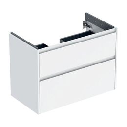Geberit Renova Plan Waschtisch-Unterschrank 504031011 2 Schubladen, Korpus/Front wei&szlig; / lackiert seidenglanz, Breite 84,6 cm