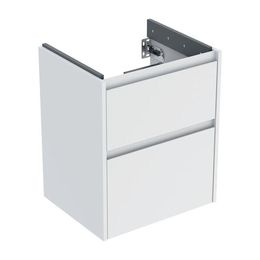 Geberit Renova Plan Waschtisch-Unterschrank 504025001 2 Schubladen, Korpus/Front wei&szlig; / lackiert seidenmatt, Breite 50,4 cm
