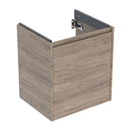 Geberit Renova Plan Waschtisch-Unterschrank 504024JR1 Korpus/Front Nussbaum / Melamin Holzstruktur, Breite 54,6 cm, 1 T&uuml;r