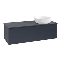 Villeroy & Boch Villeroy und Boch Antao Waschtisch-Unterschrank K34010HG 120x36x50cm, Waschbeckenplattenfarbe Lack, midnight blue matt lacquer