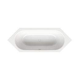 Bette BetteStarlet 6-Eck-Badewanne 2060-440PLUS 200x75x42cm, Glasur, snow