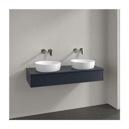 Villeroy & Boch Villeroy und Boch Antao Waschtisch-Unterschrank K13110HG 120x19x50cm, Waschbeckenplattenfarbe Lack, midnight blue matt lacquer