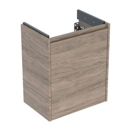 Geberit Renova Compact Waschtisch-Unterschrank 504083JR1 1 T&uuml;r, Korpus/Front Nussbaum / Melamin Holzstruktur, Breite 50 cm