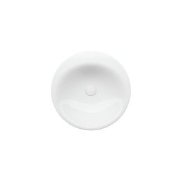 BetteLux Oval Einbau Waschtisch A220000PW 50x50x0,8 cm, ohne Hahnloch & &Uuml;berlauf, GlasurPlus