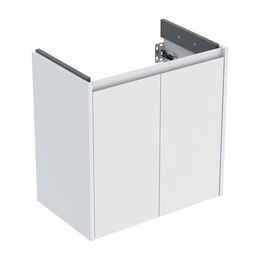 Geberit Renova Compact Waschtisch-Unterschrank 504085001 2 T&uuml;ren, Breite 59,7cm, Korpus/Front wei&szlig; / lackiert seidenmatt