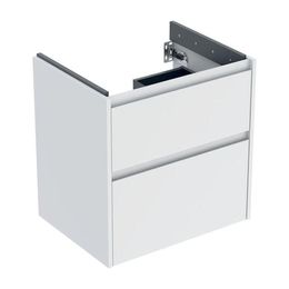 Geberit Renova Plan Waschtisch-Unterschrank 504027001 2 Schubladen, Korpus/Front wei&szlig; / lackiert seidenmatt, Breite 59,5 cm