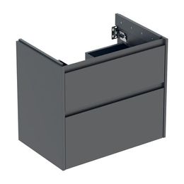 Geberit Renova Plan Waschtisch-Unterschrank 504029JK1 2 Schubladen, Korpus/Front lava / lackiert seidenmatt, Breite 69,3 cm
