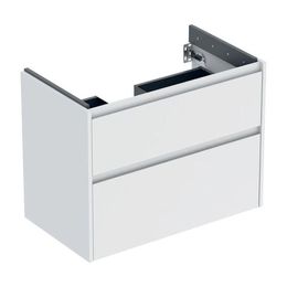 Geberit Renova Plan Waschtisch-Unterschrank 504030001 2 Schubladen, Korpus/Front wei&szlig; / lackiert seidenmatt, Breite 79,4 cm
