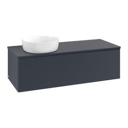 Villeroy & Boch Villeroy und Boch Antao Waschtisch-Unterschrank K33110HG 120x36x50cm, Waschbeckenplattenfarbe Lack, midnight blue matt lacquer