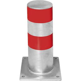 Black Bull Rammschutzpoller LKW Parkhilfe, BxH 159 x 500 mm, verzinkt/rot