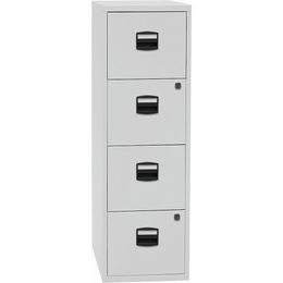 Bisley H&auml;ngeregistraturschrank PFA, 4 Sch&uuml;be, lichtgrau