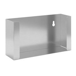 Handschuh- und Kosmetiktuchspender, f&uuml;r 1 Box, HxBxT 120 x 222 x 65 mm, Edelstahl kaiserkraft