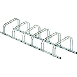 eurokraft basic Fahrradst&auml;nder, verzinkt, B 1640 mm, 6 Stellpl&auml;tze