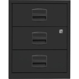 Bisley Mobiler Beistellschrank PFA, 3 Universalschubladen, schwarz