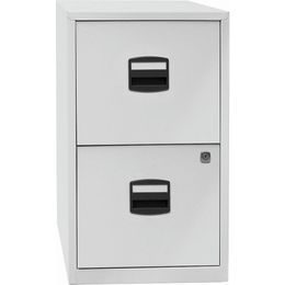 Bisley H&auml;ngeregistraturschrank PFA, 2 Sch&uuml;be, lichtgrau