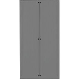 Bisley Rollladenschrank ESSENTIALS, HxBxT 1970 x 1000 x 470 mm, 4 Fachb&ouml;den, anthrazitgrau